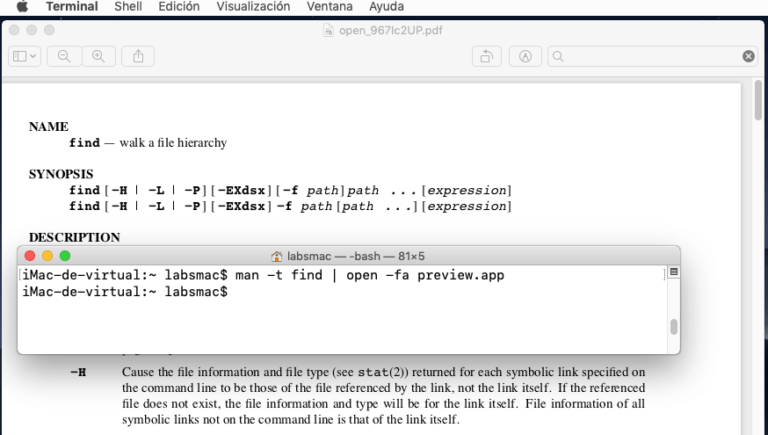 Tutorial de la terminal de MAC
