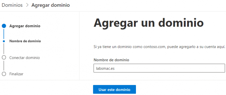 Agregar un dominio en Microsoft 365