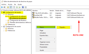 Instalar Software por GPO en ordenadores de Active Directory