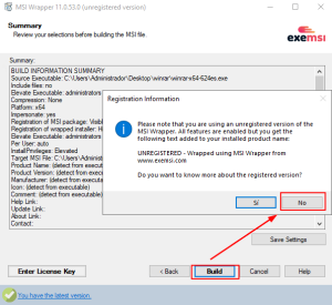Convertir un EXE a MSI con MSI Wrapper