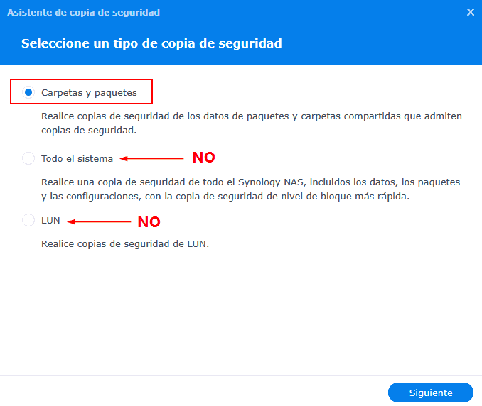 Copia de seguridad de Synology a QNAP con RSYNC